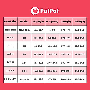 PATPAT Baby Girl Dress Infant Girls Long Sleeve Baby Casual Dress Round Neck Floral Print A-Line Dress Ginger 12-18 Months