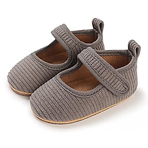 Lykmera Spring Autumn Children Baby Toddler Shoes Girls Floor Casual Shoes Non Slip Lightweight Comfortable Toddler Shoes (Grey, 0-6 Months)