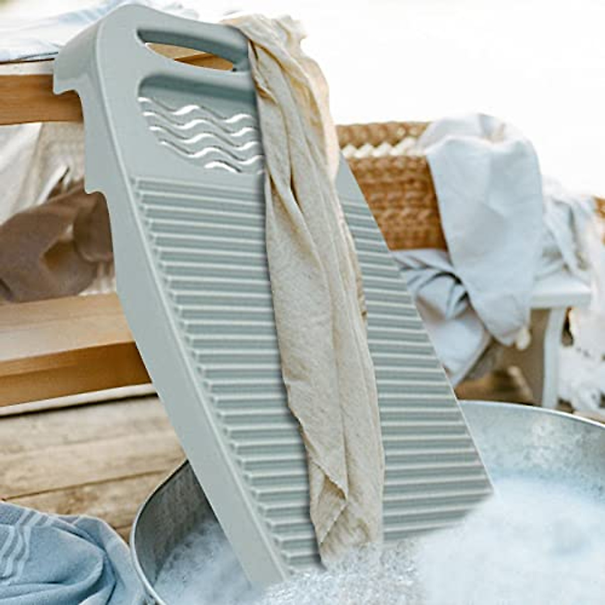 Large Washboard, Hand Wash, Washing Clothes Board, Household Laundry Board, Washing Board, High Toughness, Wear-Resistant, Light, Save Effort, Anti-Skid, Thick Section