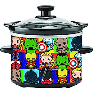 Uncanny Brands Marvel Avengers Kawaii 2qt Slow Cooker- Cook With Your Favorite Avengers