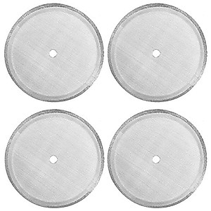 ACKLLR 4 Pack French Press Replacement Filter Screen,Reusable Stainless Steel Mesh Filters for Universal 1000 ml / 34 oz / 8 cup French Press Coffee Makers