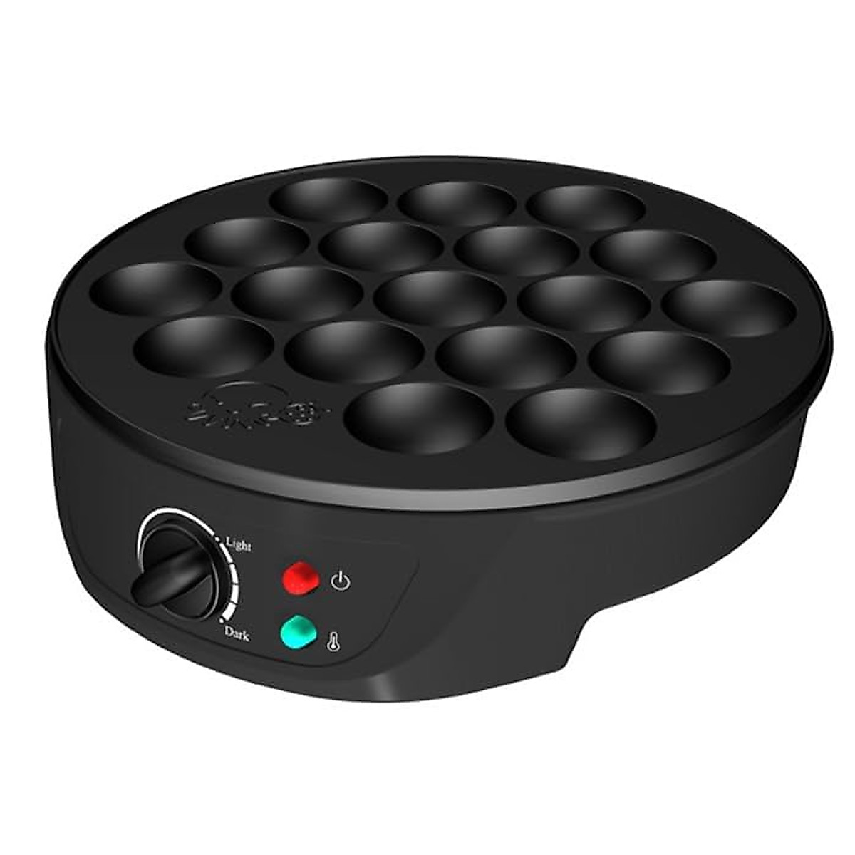 KZU 18-Hole Takoyaki Maker, 700W Electric Octopus Ball Pan with Decent Temperature Control, Non-stick Takoyaki Pan, Non Stick Cake Pop Pan