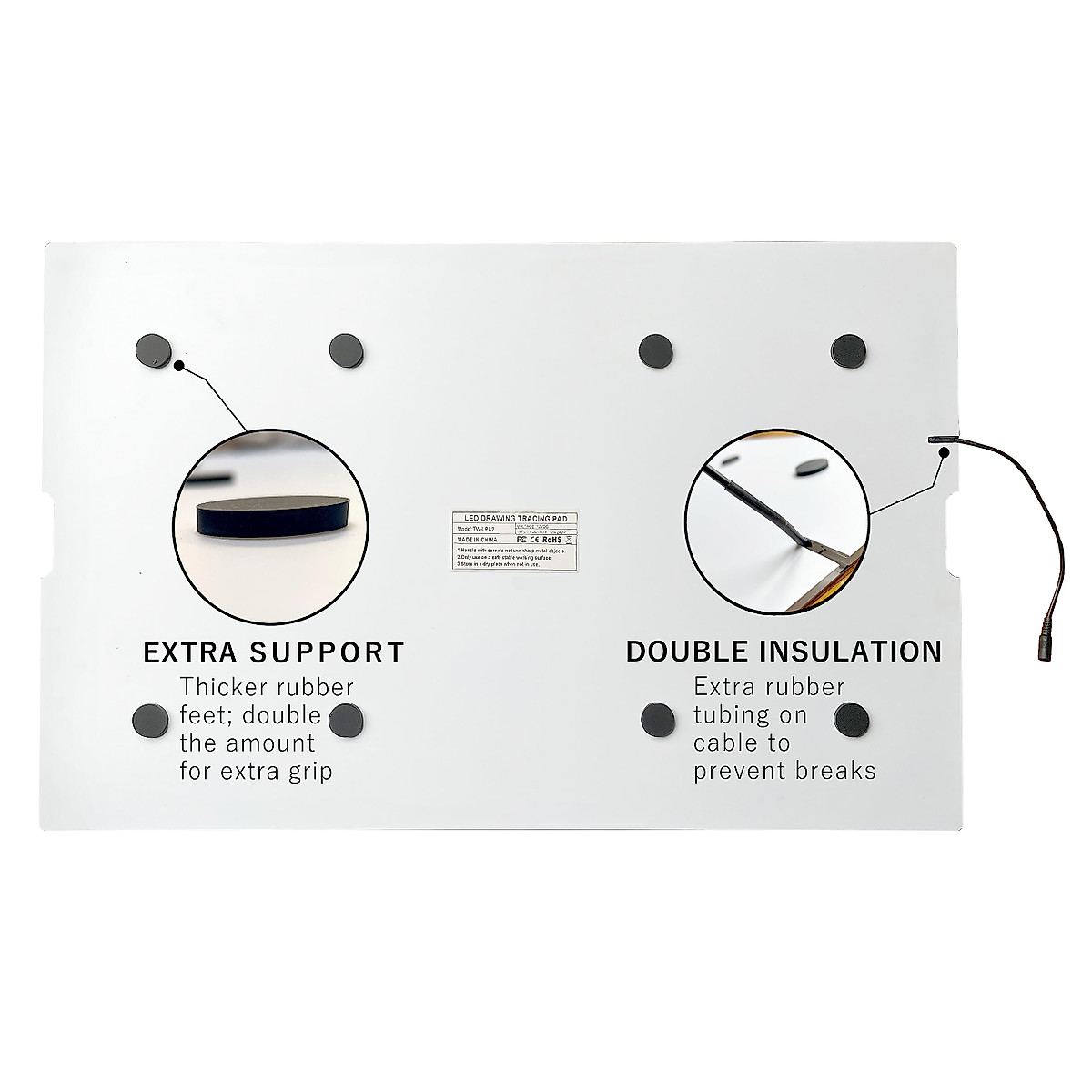 Toddle Way LED Light Pad Compatible with IKEA Flisat Table. Use standalone or as a Flisat Table Insert. 3 Light Levels for tracing, Arts Crafts, Montessori Waldorf Reggio Light Sensory Play for Kids