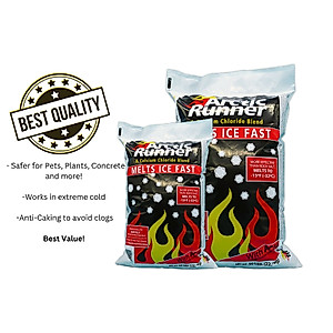 Arctic Runner Calcium Chloride Ice Melt- [Pallet of Ice Melt] 50 lb Bags- Pet, Concrete, Plant Friendly - Commercial Grade [No Magesium Chloride] Snow & Ice Melter- Melts to -15°F Pallet of (49 Bags)