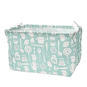 KOMBIUDA Storage Bin Container Decorative Storage Baskets Cloth Storage Bin Closet Book Basket Sundries Organizer Storage Container Sundries Basket Storage Box Fabric Laundry Basket