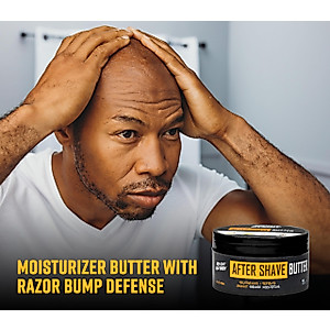 The Cut Buddy After Shave Butter for Men & Women, Moisturizer with Shaving Razor Bump Defense, Witch Hazel, Shea Butter, Ginger & Willow Bark, 8 Fl Oz