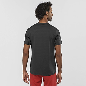Salomon Men's XA Tee, Black/Heather, Small