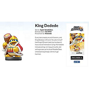 Nintendo King Dedede Amiibo - Japan Import - Super Smash Bros Series - 3DS WiiU Switch
