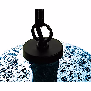 CASAMOTION Pendant Light fixtures Entryway Ceiling Hanging Glass Pendant Lighting Over Dining Room Table Modern Farmhouse Marble Blue Globe Shade lamp Kitchen Island 13" H