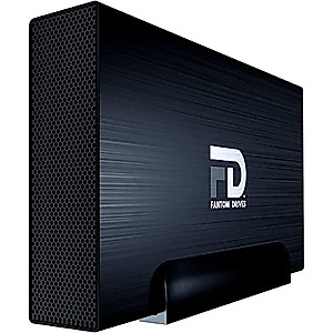 Fantom Drives FD 8TB External Hard Drive - 7200RPM Hard Drive USB 3.2 Gen 1 (USB 3) & eSATA - Aluminum Case for Mac, PC, Xbox One and PS4 - Black,GFP8000EU3-A