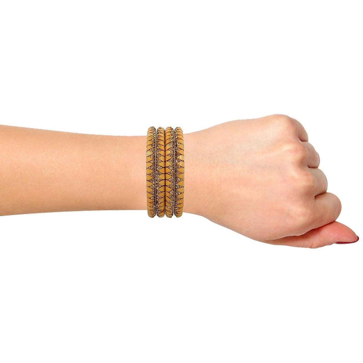 Efulgenz Indian Bangle Set Bollywood Style Rhinestone Crystal Bracelet Jewelry Set for Women