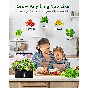 GardenCube 166pcs Hydroponic Pods Kit: Grow Anything Kit with 40 Grow Sponges, 40 Grow Baskets, 40 Grow Domes, 40 Pod Labels, 6 A&B Plant Food - Compatible with Hydroponics Supplies from All Brands