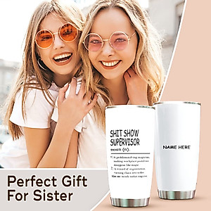 105Centuria Personalized Shot Show Supervisor Meaning Coffee Tumbler, Shotshow Supervisor Cup, Welcome To The Shotshow, Shot Show Supervior Mug, Shot Show 20oz Tumbler With Lid (White 2)