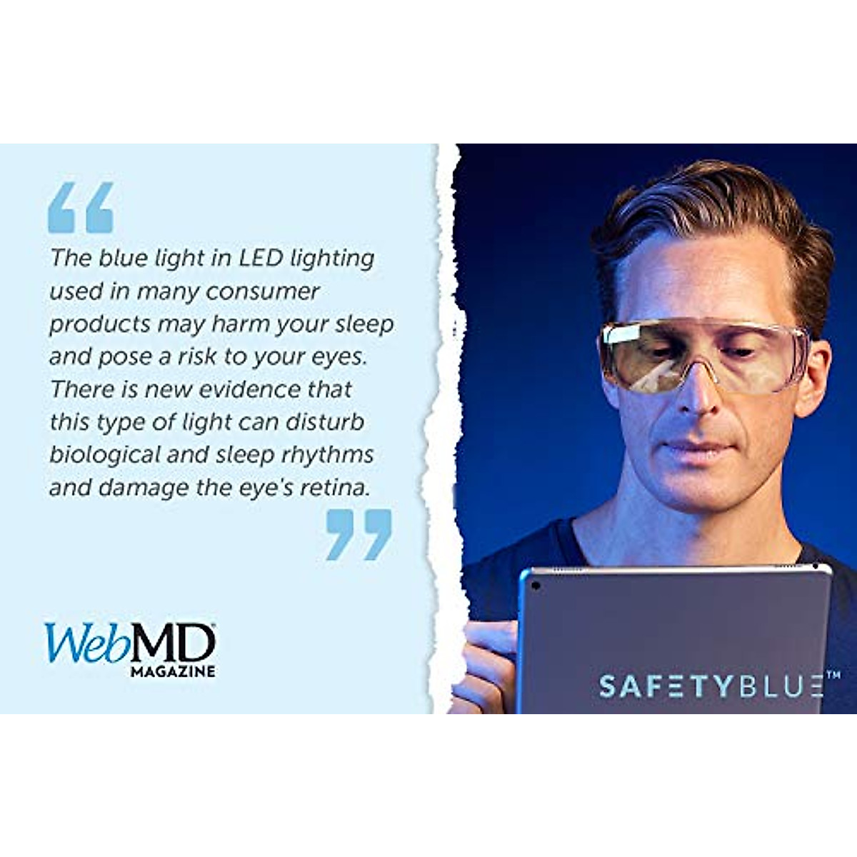 Sleep Savior ® Fitover Glasses - Anti-Blue & Green Blocking Glasses | Better Night Sleep & Reduce Eyestrain