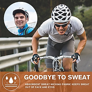 Lusofie 4 Pieces Men Skull Caps Soft Helmet Liner Cycling Running Hats Stretchy Helmet Liner Multifunctional Headwear for Men Women Black