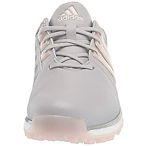 adidas Women's Tour360 XT Spikeless Golf Shoe Glory Grey/Pink Tint/Silver Metallic 7.5 M