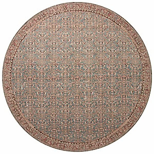 Loloi Angela Rose x Aubrey Blue/Terracotta 5'-0" x 7'-0" Area Rug