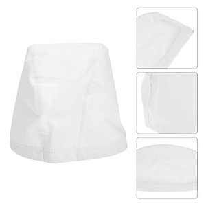 BESPORTBLE Pu Swimming Cap Flap Hats Swim Bag Neck Cap Swimcap Swim Cap Swim Turban Sun Caps Replacement Trampoline Poles Swimming Head Cap Portable Outdoor White Elastic Cap Miss