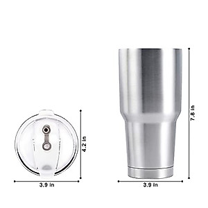 30oz tumbler - 2 Pack Insulated Stainless Steel Tumblers with Lids - Double Wall Tumbler Vacuum Insulated - Use it as Travel Mug, Coffee Cup or for Personalized Tumbler with Epoxy, Vinyl, etc.