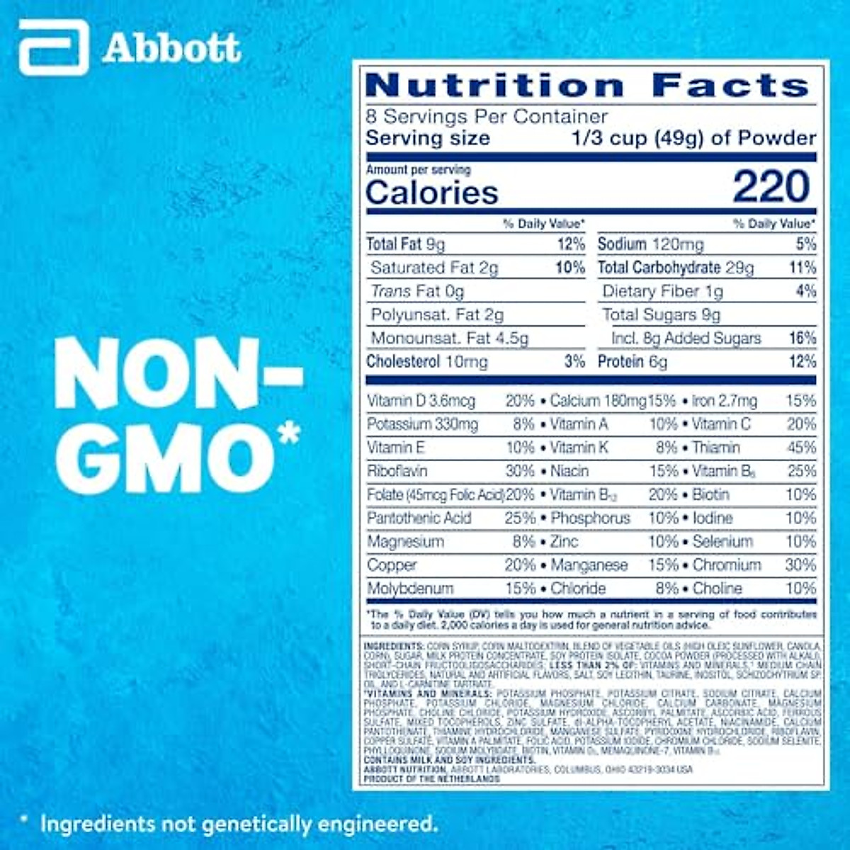 PediaSure Grow & Gain With Immune Support Shake Mix Powder, 23 Vitamins & Minerals, 6g Protein, Helps Kids Catch Up On Growth, Non-GMO, Gluten-Free, Chocolate, 14.1 oz Can, Pack of 6