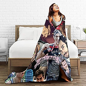 Blanket Chris Wood Soft Flannel Fleece Throw Blanket Soft Flannel All-Season Room Decoration Carpets (50"x40")