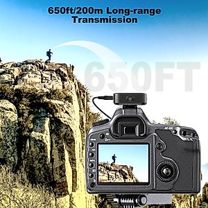 Probox BT08 Wireless Lavalier Microphone with Noise Cancellation, 650ft Transmission Range, 20H Battery Life, Compact All-in-One Lapel Microphone System for DSLR Camera/iPhone/Android/PC/Streaming