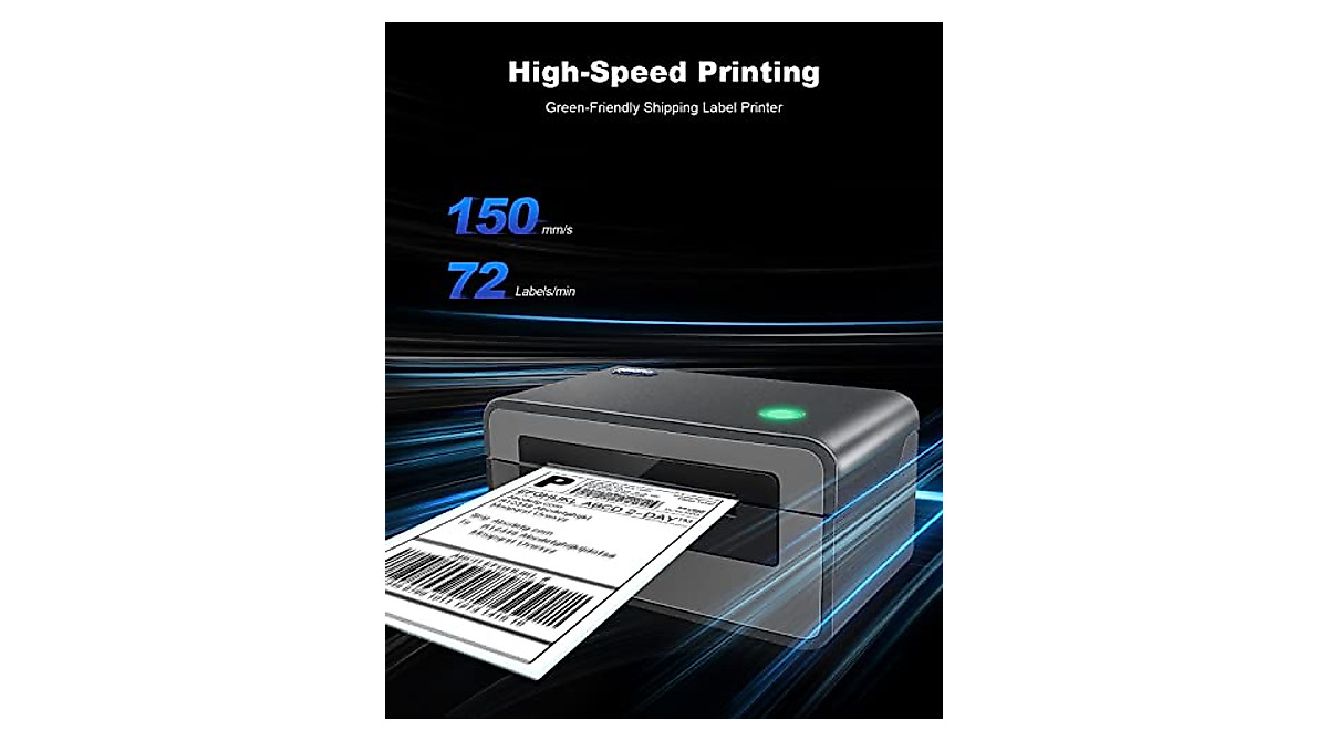POLONO 4x6 Thermal Shipping Label Printer - Fast & Reliable
