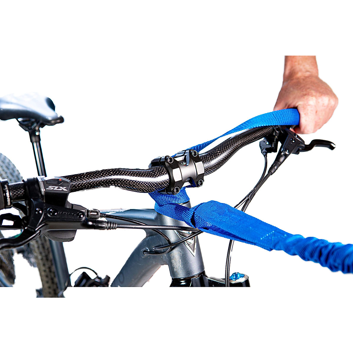 TowWhee - Quick Release - Instant Detachment for TowWhee Adventure Tow Bungees | Increases Safety for Both Bike Riders (Blue)