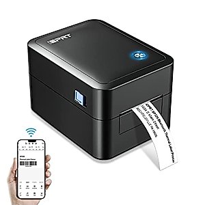 iDPRT Label Maker, Thermal Barcode Printer with No Bound Consumables, Bluetooth & USB Connection, 140pcs/min Speed, Customizable App, Supports Various Sized Labels, Label Printer for Small Business