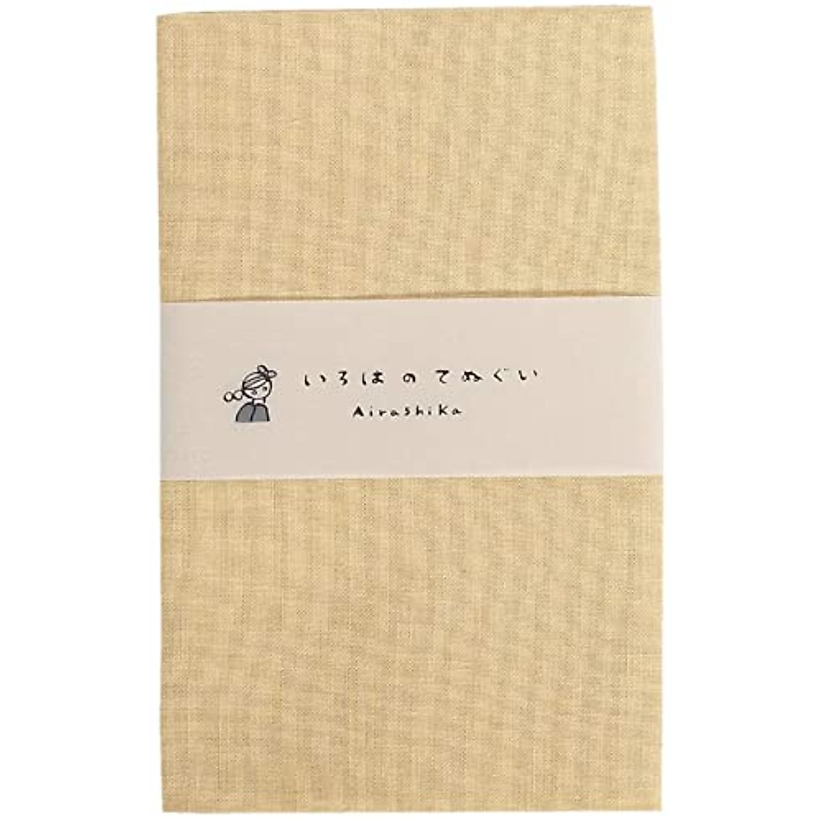 KOMESICHI irodori Japanese Traditional Towel Tenugui Color Plain Pattern D (Gray Purple, Dark Beige, Ecru Color) with Fray Prevention Processing Set of 3 with Tenugui Iroha (English Manual)