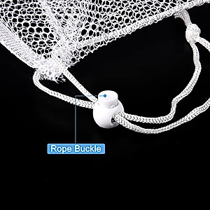 MECCANIXITY Electric Fan Dust Cover 16 Inch Washable Dustproof Guard Mesh Net for Protection, White Pack of 3