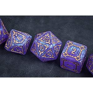 3DEGOS Jumbo Demon Queen DND Dice Set for Dungeons and Dragons Gifts, D&D, D and D, Pathfinder, Accessories, D20, Polyhedral, Resin Dice, Metal, Dice Tray, Tower, Bag, Box