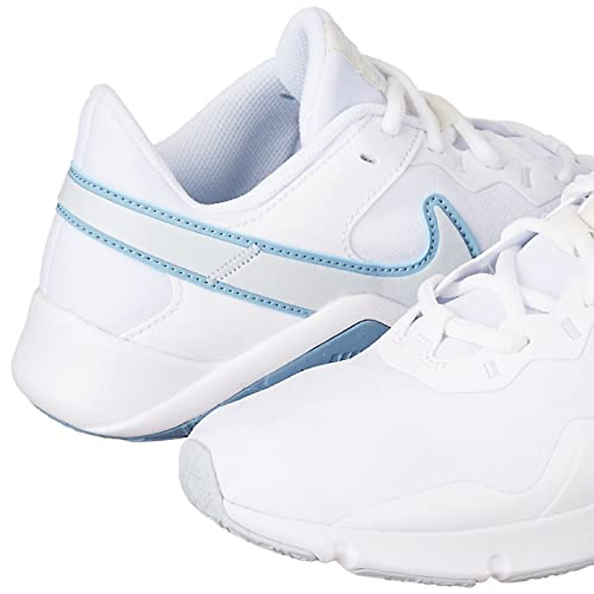Nike Womens Legend Essential 2 Running Trainers CQ9545 Sneakers Shoes (UK 4.5 US 7 EU 38, White Worn Blue Aura Phantom 101)