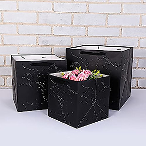 RUIFYRAY Large gift bag, 11.8" Square Reusable Big Boxes with Handle, for Wedding, Birthday, Presents, Father's Day, Thanksgiving, Christmas, New Year's, Holiday Gifts