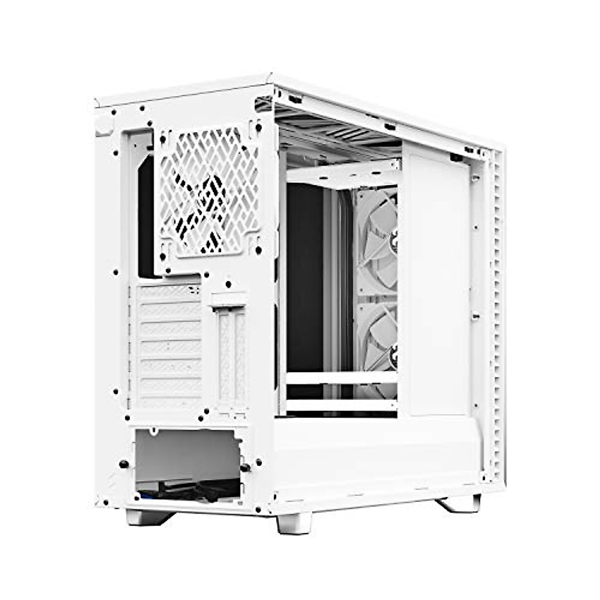 Fractal Design Define 7 White Brushed Aluminum/Steel E-ATX Silent Modular Tempered Glass Window Mid Tower Computer Case