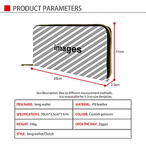 Tupalatus Women Girl Lady Purse Card Holder Pet Dog Unique Soft Waterproof Long Trip Bag Handbag for Birthday Christmas Gift