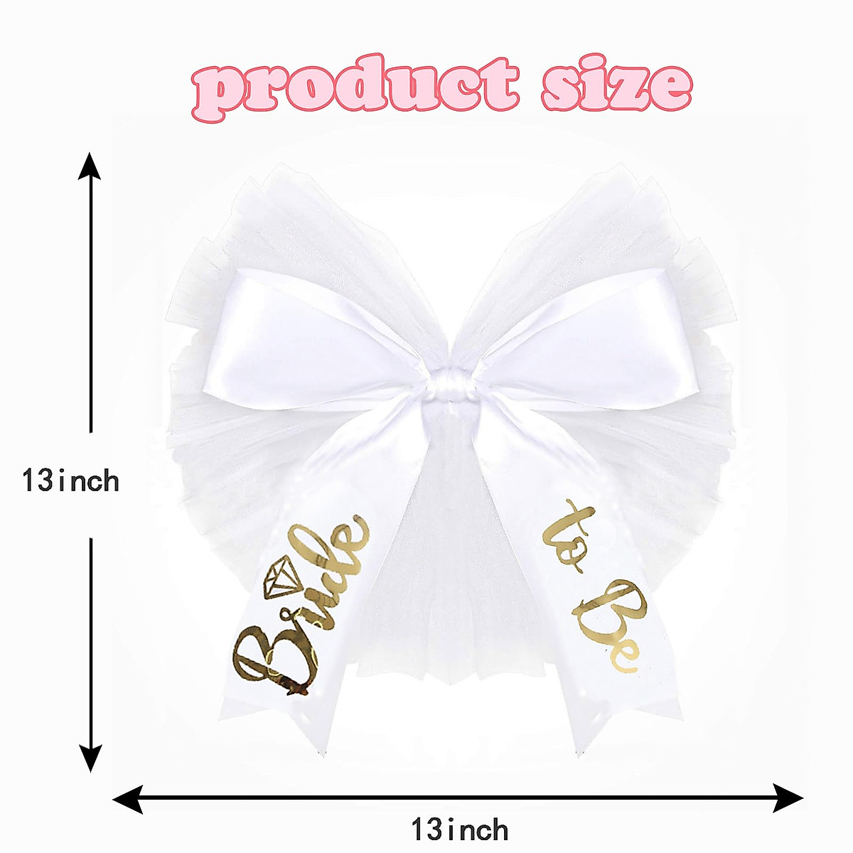 Bachelorette Party Decorations Bikini Veil, Gold Print Booty Veil for Bride to Be Wedding Tulle Tutu Skirt for Bachelorette Bridal Swimming Pool Shower Party Decoration