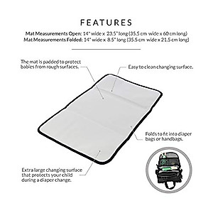 Bern Diaper Backpack, Shoulder Baby Bag, With Food Cooler, Clip to Stroller (Black/Yellow)