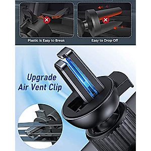 MLIFEMFUL Phone Mount for Car, 3 in 1 Car Phone Holder Mount Long Arm High Temperature Resistance Suction Cup,Cell Phone Holder for iPhone & All Smartphone Dashboard Windshield Vent Clip Compatible