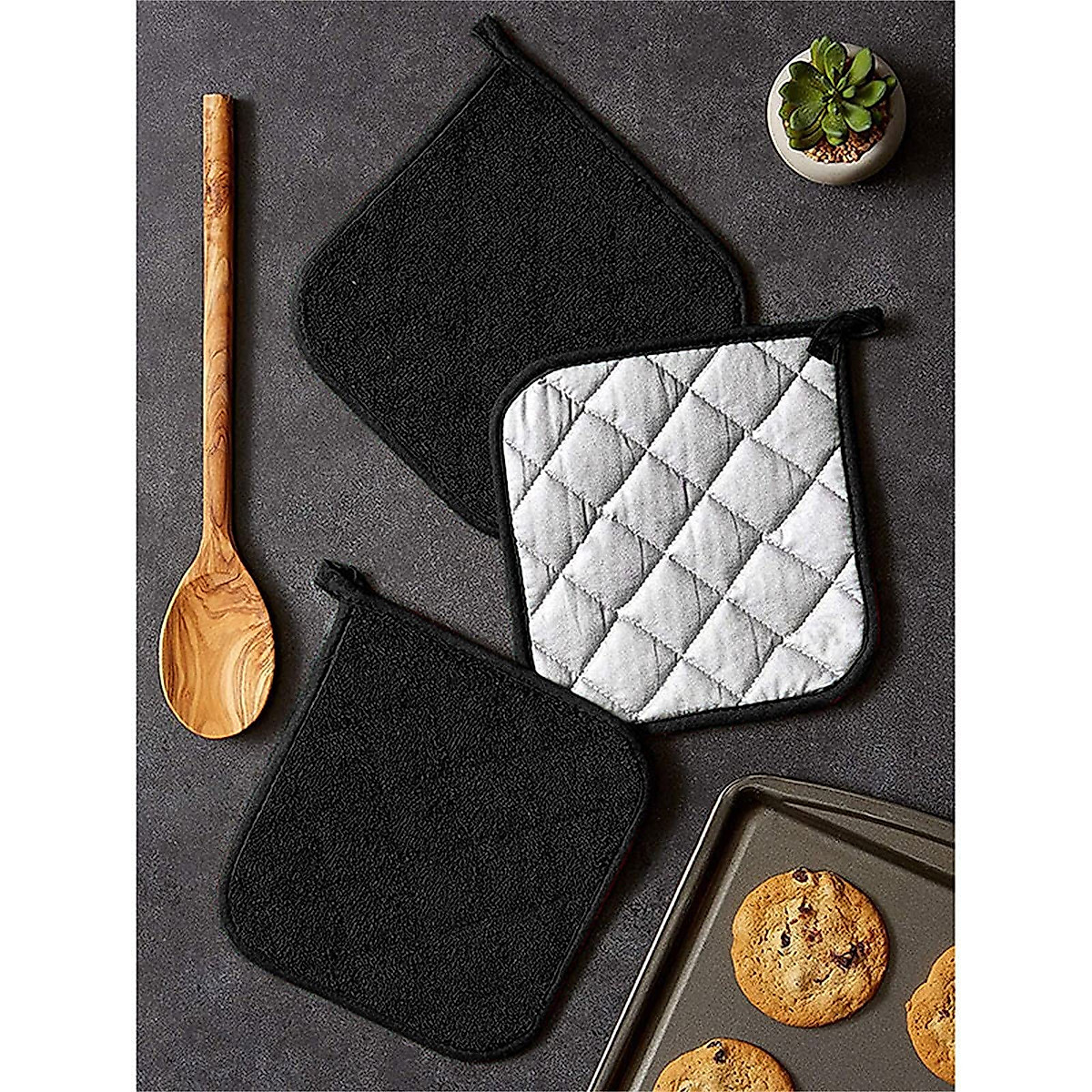 Dish Washing Gloves 7 Holders 7 X Pot Pads Sets Oven Cloth Holders Inches for Kitchen Heat Pot Pot Holders Long Rubber Gloves Heavy Duty