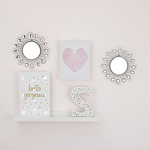 Little Love by NoJo Celestial Lighted Wall Decor, Hello Gorgeous, Gold/White