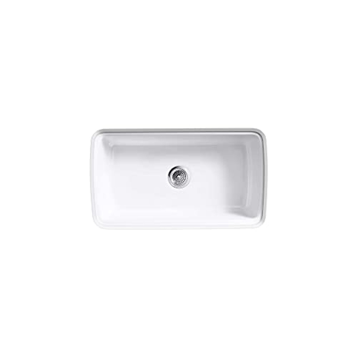 Kohler K-5864-5U-0 Cape Dory Undercounter Kitchen Sink, White, 2.375