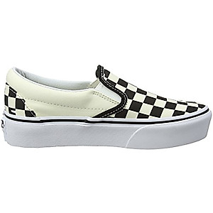 Vans Men's Low-Top Slip On Trainers, Black and White Checker W, 9