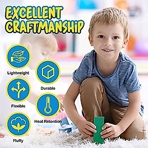 Debra Weitzner 6 Pairs Warm Fuzzy Socks for Kids with Grippers - Non Skid Slipper Socks for Toddlers - Solid Hearts 4-6 Yr