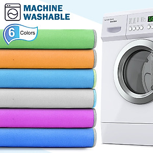 Oudain 6 Set Quick Dry Towel 12 Pack Fast Drying Towels 2 Size Microfiber Travel Towels Absorbent Compact Dry Towel for Camping Hiking Swim Beach Gym Yoga with Mesh Bag