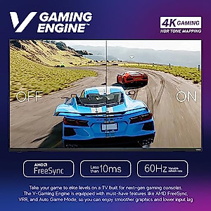 VIZIO 55-Inch Class M-Series Quantum Pro 4K QLED 60Hz Smart TV, Dolby Vision, HDR10+, Apple Airplay and Chromecast Built-in + Free Wall Mount (No Stands) - M55Q6-J01 (Renewed)