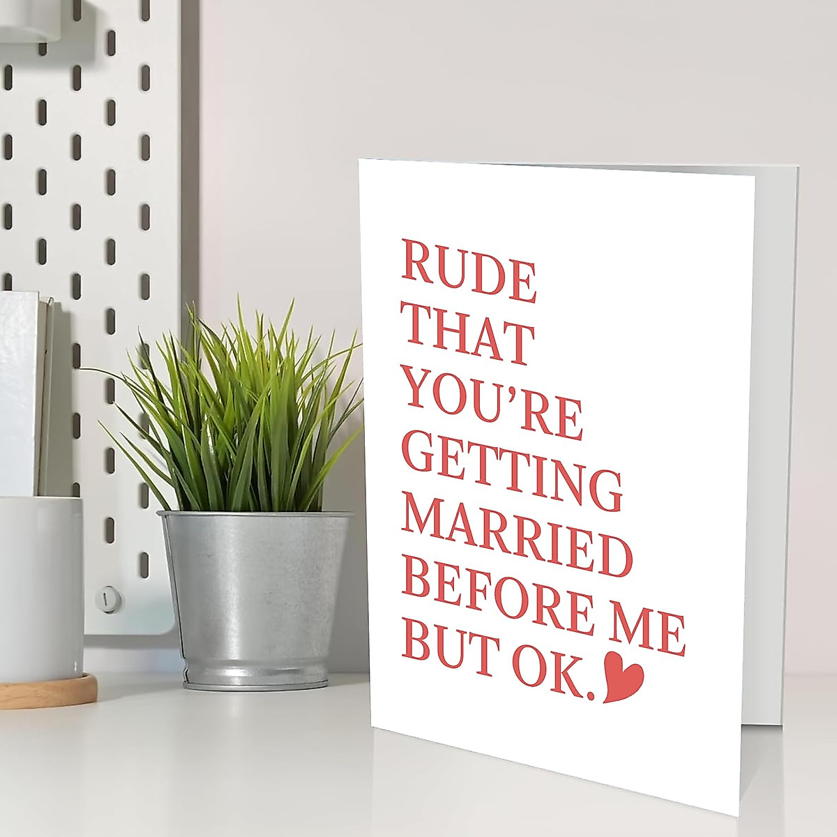 UUEFKTN Funny Wedding Card for Bride Groom, Rude Engagement Card for Best Friend, Bridal Shower Card, Funny Wedding Congratulations Card, Funny Wedding Shower Gift