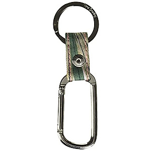 Vera Bradley Women's Recycled Lighten Up Reactive Keychain, Rain Forest Canopy Coral, One Size