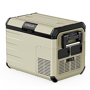 EENOUR 12 Volt Refrigerator Portable Freezer 37 Quart/35L Battery Powered Cooler Compressor Car Fridge 24W Super Energy Saving -4~50℉ 12/24V DC 110~240V AC Fast Cooling Perfect for RV Truck Van Camping Boat