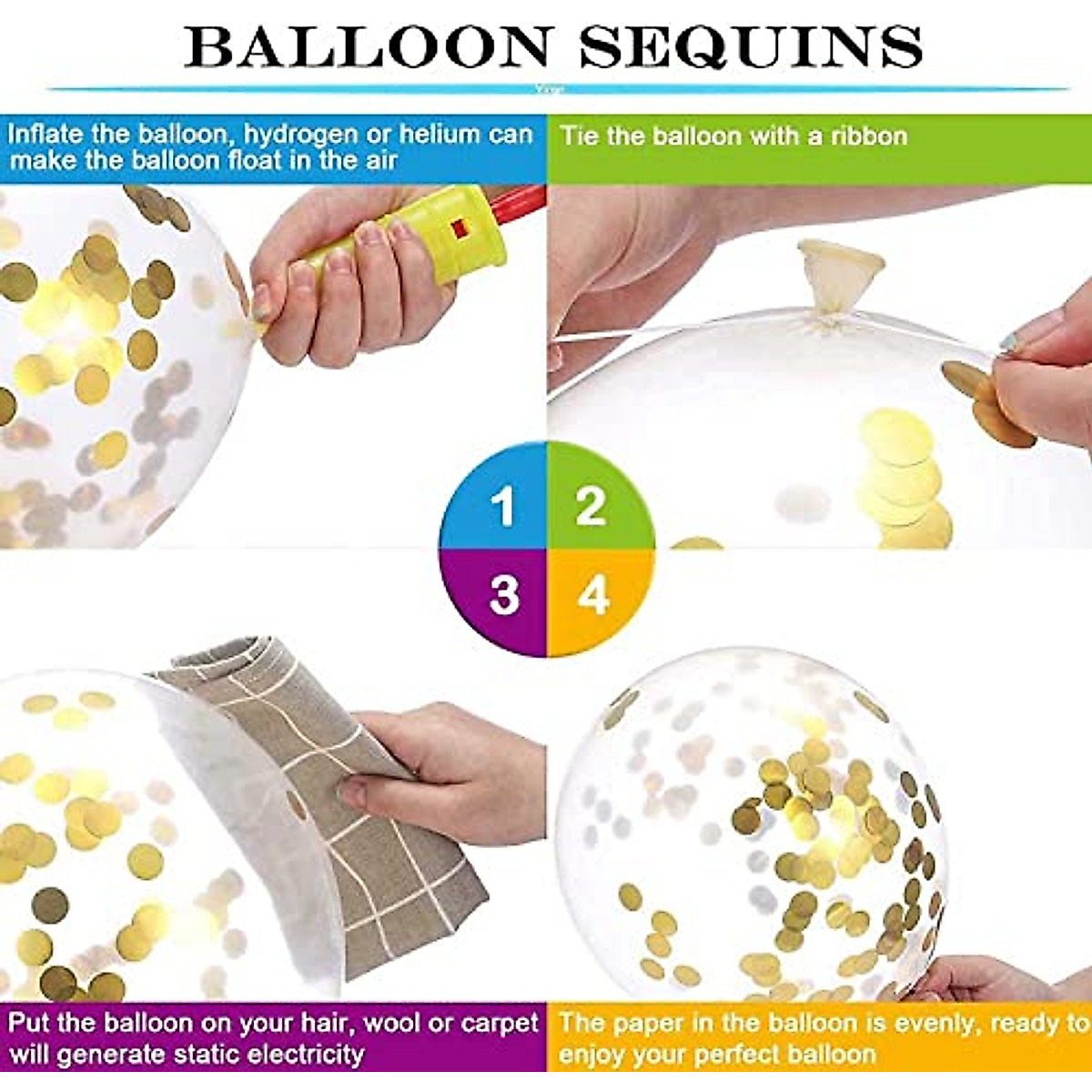 Yiran 30th Birthday Balloons, Black Gold Number 30 Balloons, 15Pcs Happy Birthday Balloons Party Deocorations Supplies, 12inch Latex Confetti Balloons for Adult Men Women